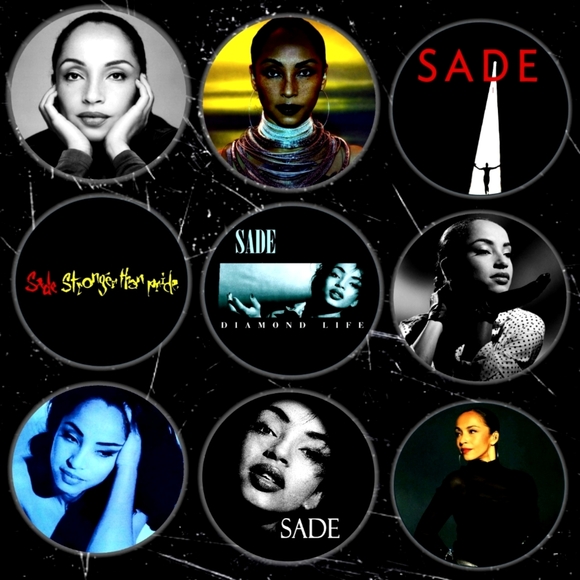area51gallery | Jewelry | Sade Button Pin Set 8s Music Pins | Poshmark